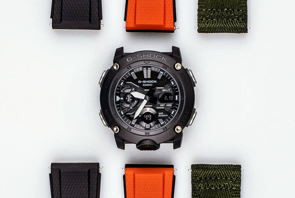 G-Shock GA-2000 : Armure carbone et couleurs flashy - Mr Montre