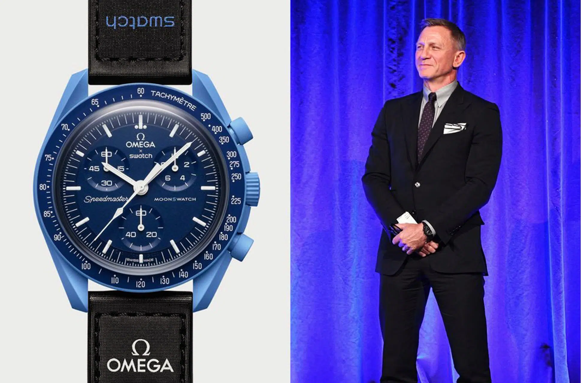 Insolite : Daniel Craig porte une... MoonSwatch lors d'un gala à New York