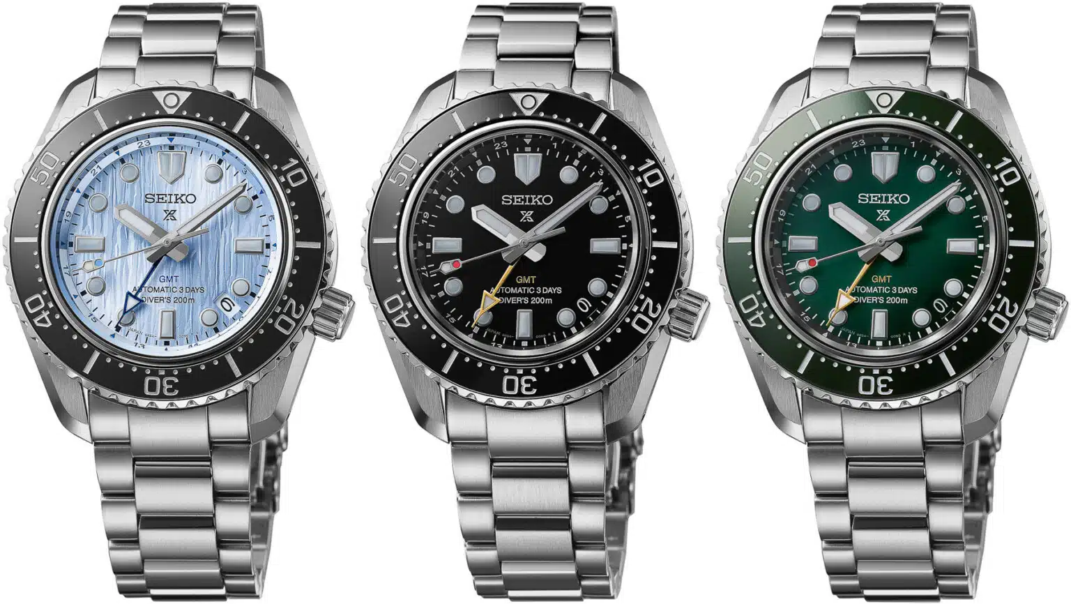 Seiko Prospex SPB381, SPB383 et SPB385 : les premières plongeuses GMT