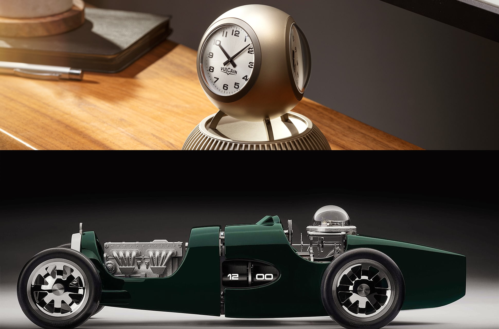 Des horloges de table chez L’Epée 1839 et Vulcain